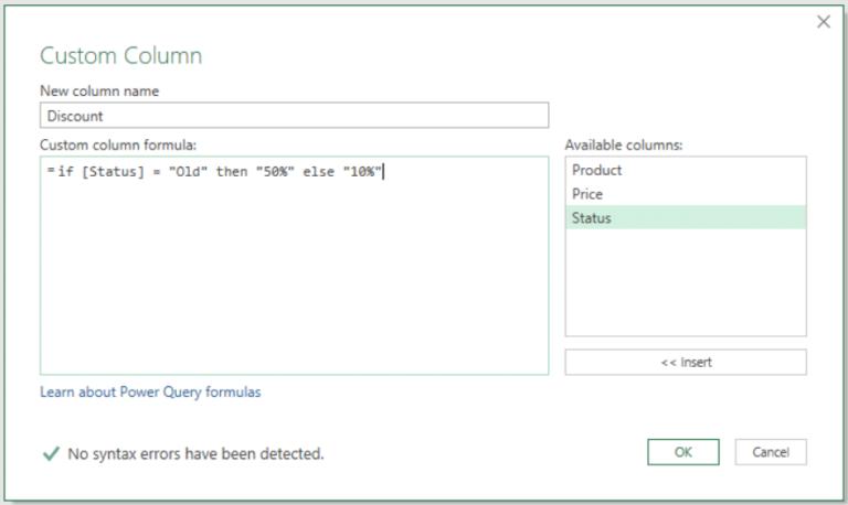 How to write an IF Statement in Power Query - Excel Hilfe