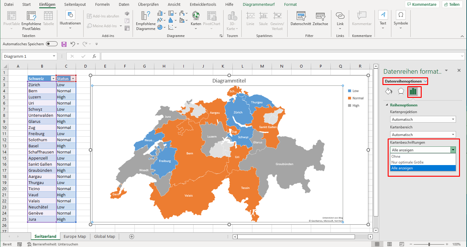 Flächenkartogramm in Excel selber erstellen? - Excel Hilfe