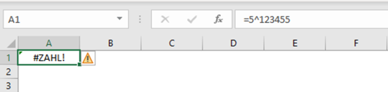 Übersicht der Fehlermeldungen in Excel - Excel Hilfe
