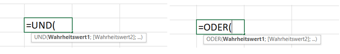 Anleitung Excel Funktion: UND(), ODER() - Excel Hilfe