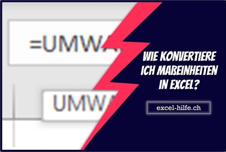 Wie konvertiere ich Maßeinheiten in Excel? | excel-hilfe.ch