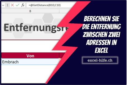Berechnen Sie die Entfernung zwischen zwei Adressen in Excel | excel ...