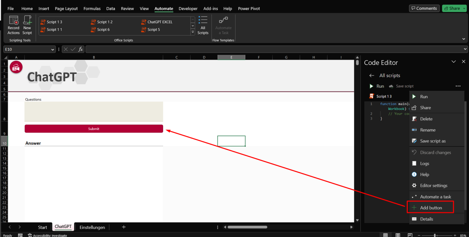 Wie verbinde ich ChatGPT mit Excel: Eine Schritt-für-Schritt-Anleitung | excel-hilfe.ch