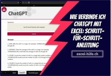 Wie verbinde ich ChatGPT mit Excel: Eine Schritt-für-Schritt-Anleitung ...