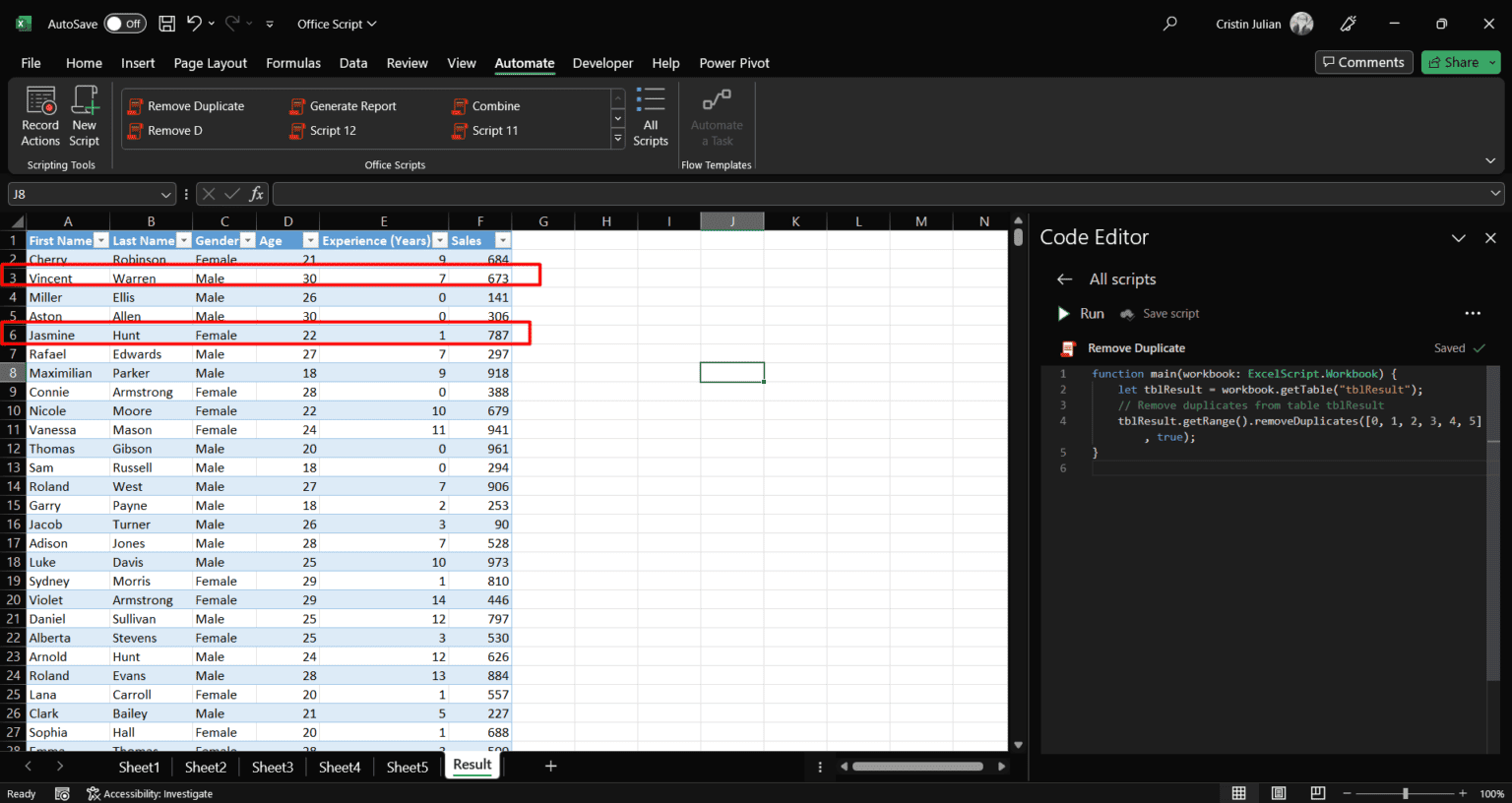 Automatisierung von Excel-Workflows mit Office Scripts: Berichte ...