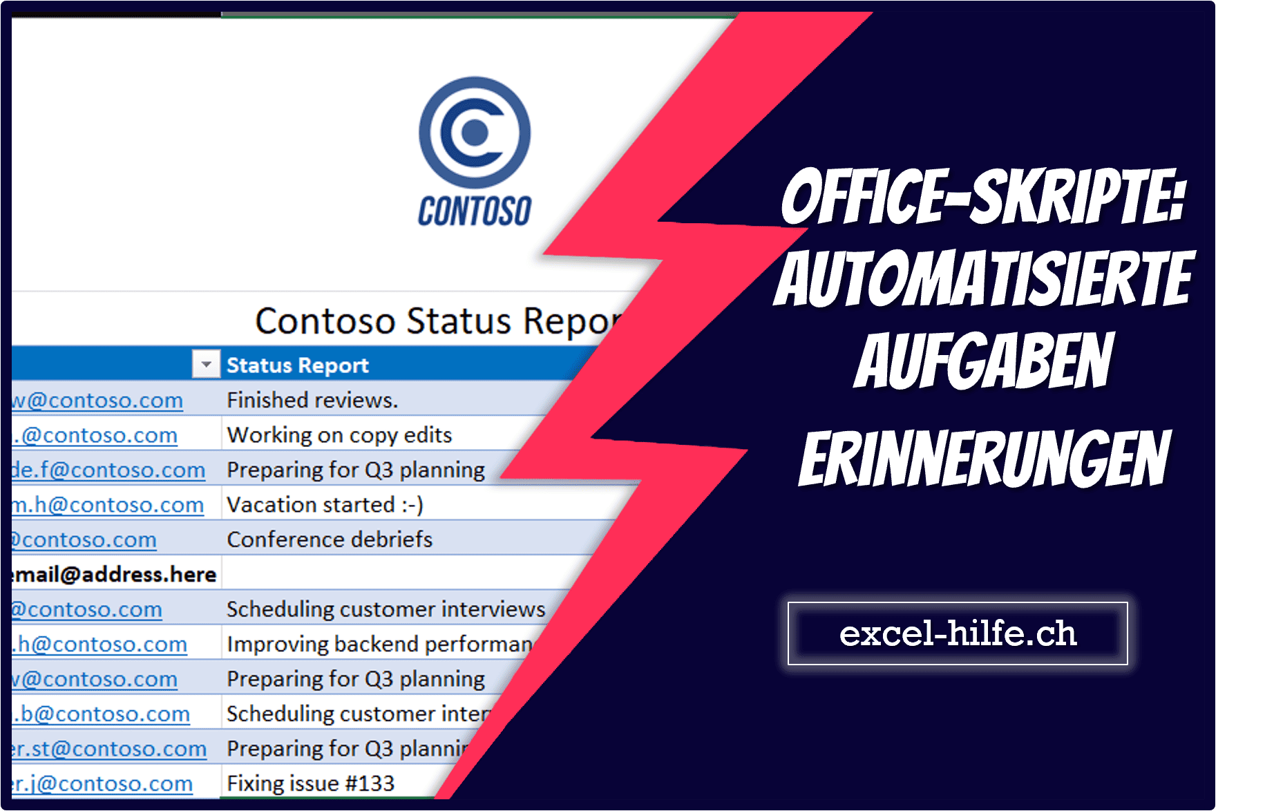 Office-Skripte: Automatisierte Aufgaben Erinnerungen | excel-hilfe.ch