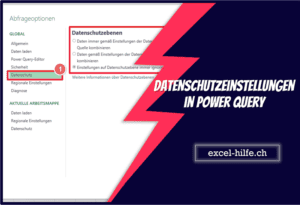 Datenschutzeinstellungen in Power Query | excel-hilfe.ch