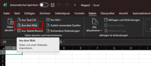 Excel-Webabfrage: Daten aus dem Web importieren | excel-hilfe.ch