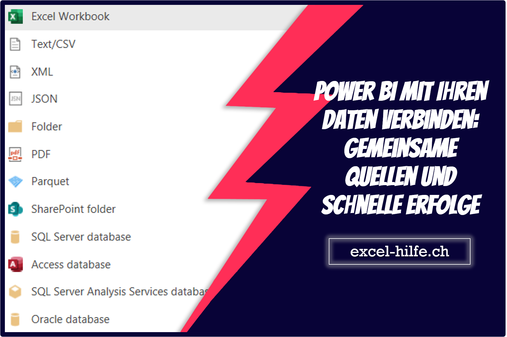 Power BI mit Excel, SQL und SharePoint verbinden | excel-hilfe.ch